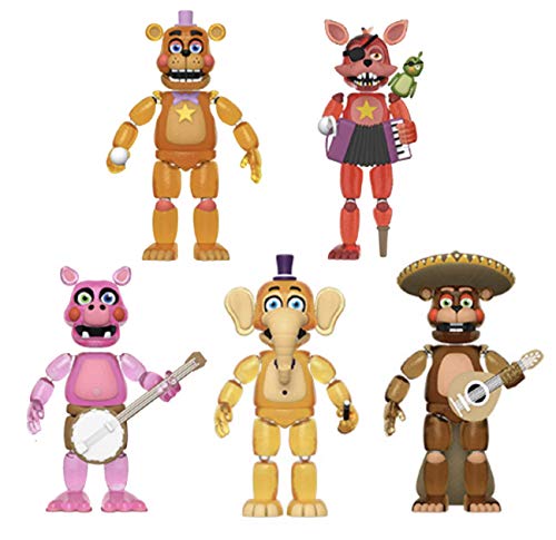 Funko Five Nights at Freddys Pizza Simulator Glow-in-The-Dark Articulated Action Figures (Set of 5)