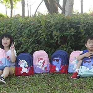 POWOFUN Kids Toddler Preschool Travel Backpack Cool Cute Cartoon Waterproof Daypack (Dinosaur Red)