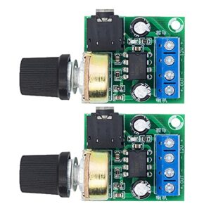 acxico 2pcs lm386 10w mini power amplifier board audio amplifier module dc 3-12v volume adjustable control