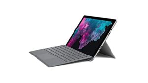 microsoft surface pro 6 (intel core i5, 128gb ssd, 8gb ram) + type cover bundle (platinum) (renewed)