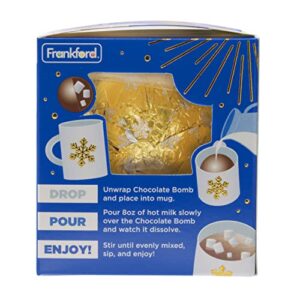 Frankford The Original Hot Chocolate Ball with Mini Marshmallows Inside, Melting Belgian Milk Chocolate, Holiday Gift and Stocking Stuffer, 1.6 Ounce