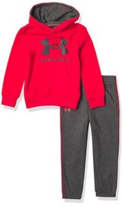 under armour mens ua symbol hoodie set t shirt, versa red, 6 us