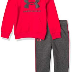 Under Armour mens Ua Symbol Hoodie Set T Shirt, Versa Red, 6 US