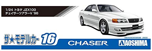 Aoshima 58596 The Model Car 016 Toyota JZX100 Chaser Tourer V 1998 1/24 Scale Kit