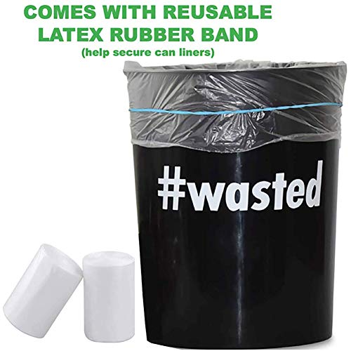 4 Gallon Small Trash Bags Bathroom Garbage Bags Clear Plastic Wastebasket Can Liners for Home and Office Bins,White degradable environmental protection bag,Thickening,100 Count