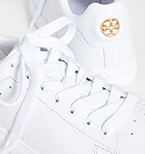 Tory Burch Women's Howell Court Sneakers, Titanium White/Titanium White, 7.5 Medium US