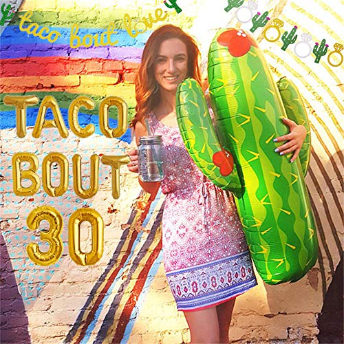 LaVenty Taco Bout 30 Balloons Nacho Average Thirty Balloon Fiesta 30th Birthday Decoration Taco Birthday Party Decoration Taco Party Decor