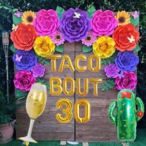 LaVenty Taco Bout 30 Balloons Nacho Average Thirty Balloon Fiesta 30th Birthday Decoration Taco Birthday Party Decoration Taco Party Decor