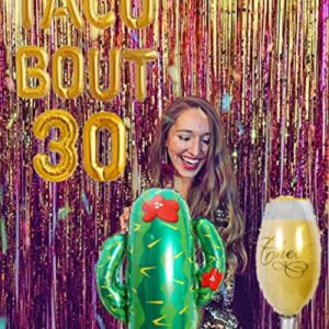 LaVenty Taco Bout 30 Balloons Nacho Average Thirty Balloon Fiesta 30th Birthday Decoration Taco Birthday Party Decoration Taco Party Decor