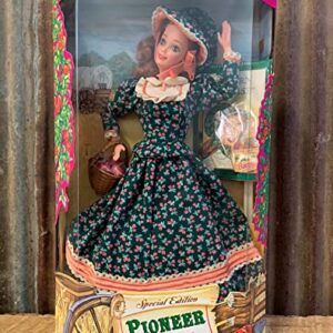 American Stories Pioneer Barbie with Western Promise Book.