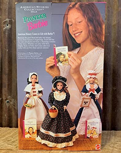 American Stories Pioneer Barbie with Western Promise Book.