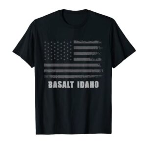 American Flag Basalt, Idaho USA Patriotic Souvenir T-Shirt