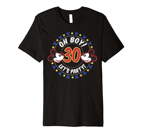 Disney Mickey And Friends Oh Boy Let's Party 30th Birthday Premium T-Shirt