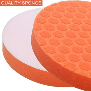 LANIAKEA 5 Pcs Buffing Pads 7 Inch Polishing Pads Kit 180mm Car Sponges Buffing Wheel for Car Buffer Polisher Detailing Repair Waxing Sanding