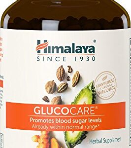 Himalaya GlucoCare Herbal Supplement, Glucose Metabolism, Pancreatic Support, Triphala, Bitter Melon, Turmeric, Gluten Free, Vegan, 180 Capsules, 45 Day Supply