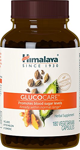 Himalaya GlucoCare Herbal Supplement, Glucose Metabolism, Pancreatic Support, Triphala, Bitter Melon, Turmeric, Gluten Free, Vegan, 180 Capsules, 45 Day Supply