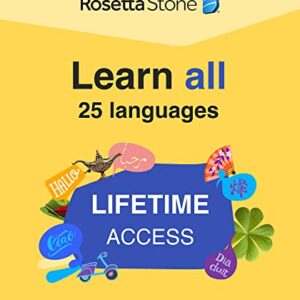 Rosetta Stone Learn UNLIMITED Languages | Lifetime Access - Learn 24 Languages | PC/Mac/iOS/Android Online Code