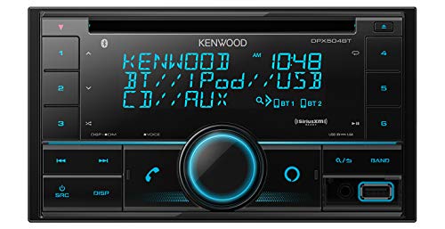 Kenwood DPX504BT Double DIN in-Dash CD Receiver with Bluetooth | Car Stereo CD Receiver with Amazon Alexa Voice Control | High-Contrast 3-line Display with Variable-Color Illumination