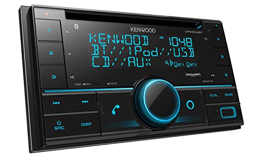 Kenwood DPX504BT Double DIN in-Dash CD Receiver with Bluetooth | Car Stereo CD Receiver with Amazon Alexa Voice Control | High-Contrast 3-line Display with Variable-Color Illumination