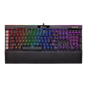 corsair k95 rgb platinum xt mechanical wired gaming keyboard - cherry mx speed switches - pbt double-shot keycaps - icue compatible - qwerty na layout - black