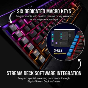 Corsair K95 RGB PLATINUM XT Mechanical Wired Gaming Keyboard - Cherry MX Speed Switches - PBT Double-Shot Keycaps - iCUE Compatible - QWERTY NA Layout - Black