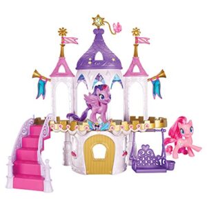 my little pony friendship castle playset including twilight sparkle and pinkie pie figures (amazon exclusive)