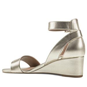 Aerosoles Women's Wedge Sandal, Gold Metallic