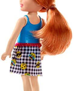 Barbie Club Chelsea Doll, 6-inch Redhead with Flower-Shaped Sunglasses, Multi