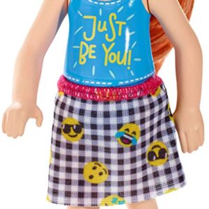 Barbie Club Chelsea Doll, 6-inch Redhead with Flower-Shaped Sunglasses, Multi