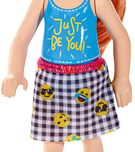 Barbie Club Chelsea Doll, 6-inch Redhead with Flower-Shaped Sunglasses, Multi