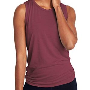 Mippo Workout Tank Tops for Women Cute Open Back Workout Tops Yoga Tops Athletic Workout Shirts Muscle Tanks Tennis Shirts Backless Tops for Women Magenta M