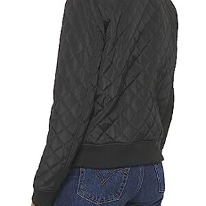 Levi's Women Diamond Quilted Bomber Jacket, Black, Medium