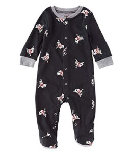 nike jordan infant jumpman printed footed coverall (black(556649-023), 3 months)