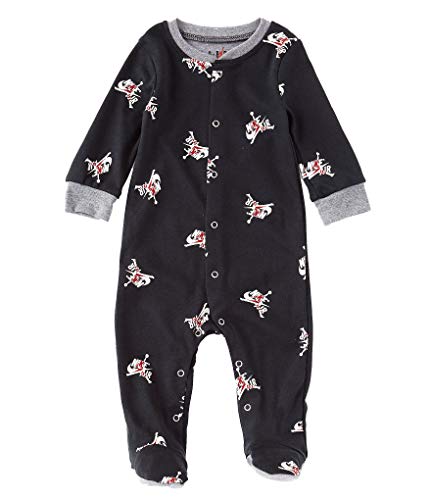 Nike Jordan Infant Jumpman Printed Footed Coverall (Black(556649-023), 3 Months)