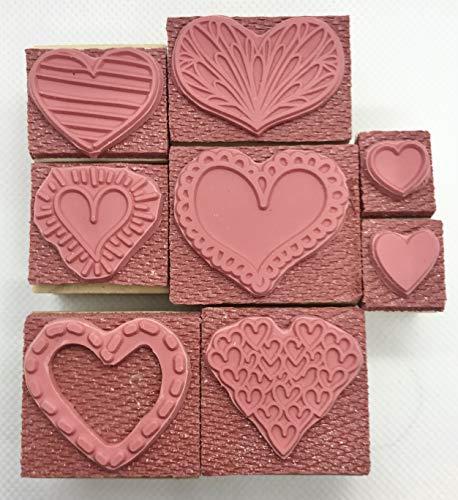 Hearts Rubber Stamp Set