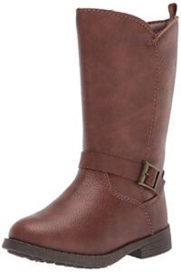 oshkosh b'gosh girls lumi fashion boot, chocolate 2020, 5 toddler