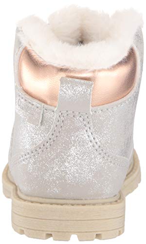 OshKosh B'Gosh girls Fashion Boot, Ivory, 4 Toddler US