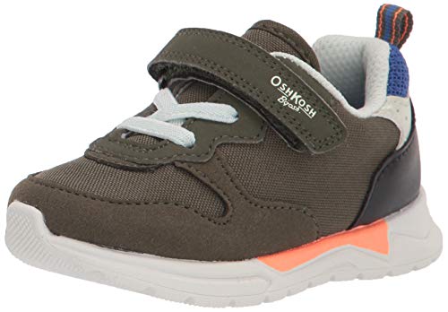 OshKosh B'Gosh Boys Sneaker, Olive, 4 Toddler