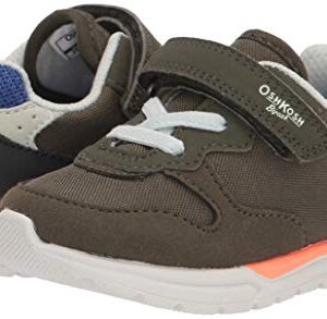 OshKosh B'Gosh Boys Sneaker, Olive, 4 Toddler