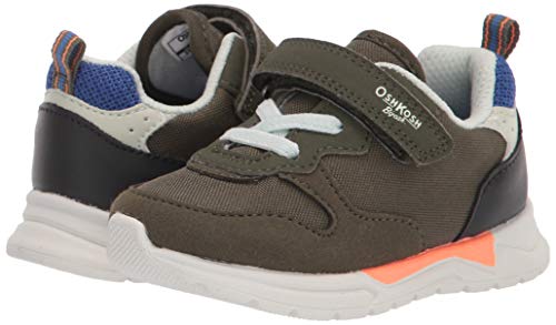 OshKosh B'Gosh Boys Sneaker, Olive, 4 Toddler