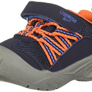 OshKosh B'Gosh Boy's TETI Bump Toe Sneaker, Navy, 4 Toddler