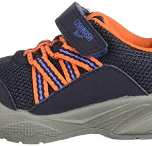 OshKosh B'Gosh Boy's TETI Bump Toe Sneaker, Navy, 4 Toddler