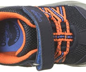 OshKosh B'Gosh Boy's TETI Bump Toe Sneaker, Navy, 4 Toddler