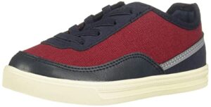 oshkosh b'gosh boy's ealing sneaker, burgundy, 8 toddler