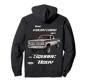 jimmy,squarebody truck,suburban,blazer,silverado,k5,longbed pullover hoodie