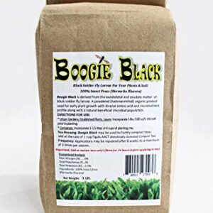 Boogie Brew Compost Tea 2 Part Formula, 3 Pounds. The Organic Compost Tea That Combines 17 Powerful Ingredients and 1 Pound Boogie Black Bundle