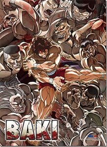 great eastern entertainment baki-key art 1 wall scroll, multi-color