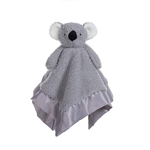 Apricot Lamb Stuffed Animals Soft Security Blanket Gray Koala Infant Nursery Character Blanket Luxury Snuggler Plush(Gray Koala, 14 Inches)