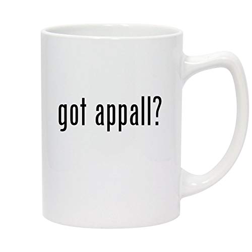 Molandra Products got appall? - 14oz White Ceramic Statesman Coffee Mug