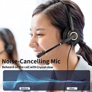 N/X Telephone Headset with Noise Cancelling Mic Compatible with Cisco IP Phones 7931 7940 7941 7942 7945 7960 7961 7962 7965 7970 7975 and More